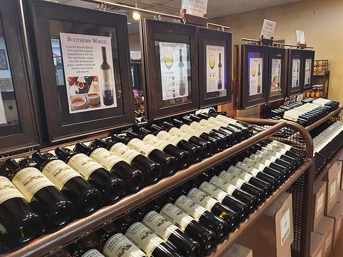Bottles stand in formation like delicious soldiers awaiting deployment to dinner tables across the state&mdash;Southern White reporting for duty!