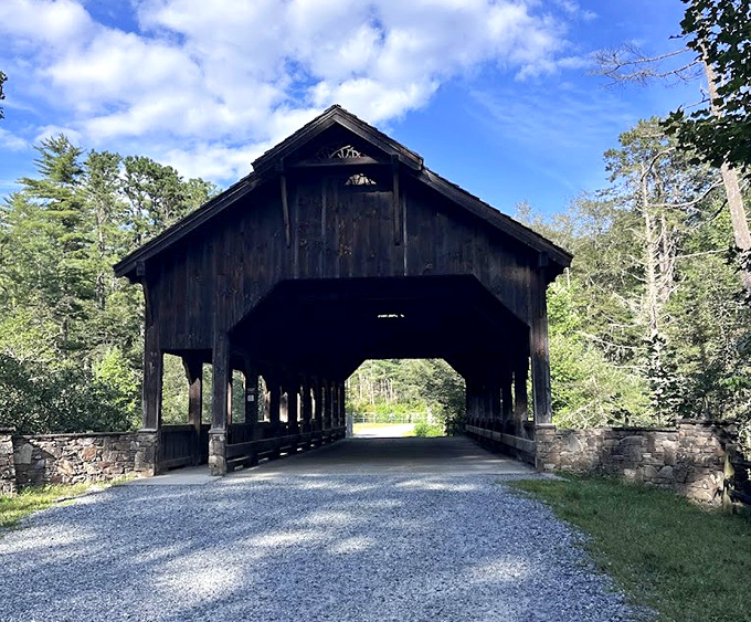 This covered bridge isn't just functional &ndash; it's like walking through a portal to a simpler time in Appalachian history.