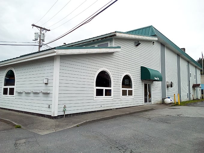The Elks Lodge stands as a humble reminder that in Alaska, buildings don't need to be fancy to serve their purpose beautifully.