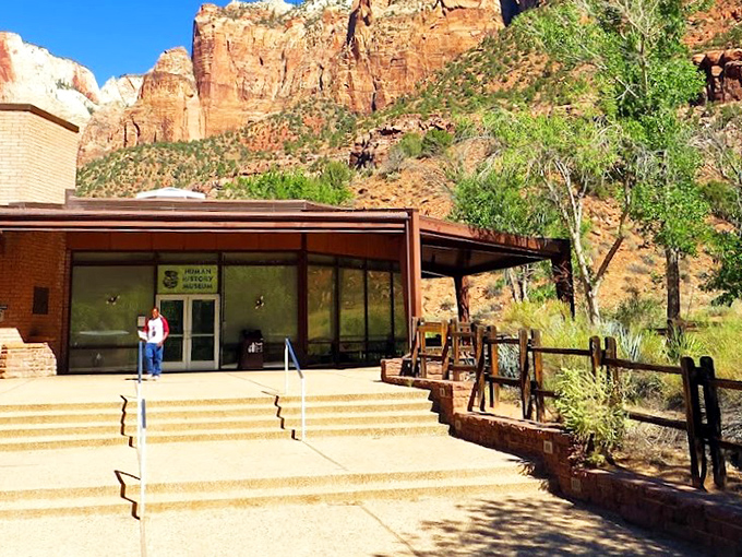 The Human History Museum proves that humans have been staring slack-jawed at these cliffs for thousands of years.