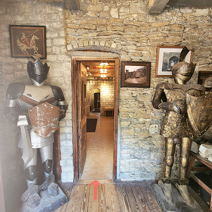 These knights may be empty suits, but they've got more personality than some people I've interviewed on morning television.