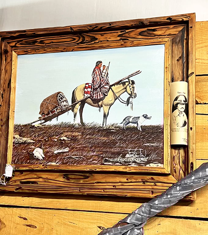 Western art that captures the spirit of America's frontier days. You can almost hear the horse's hooves and feel the prairie wind.