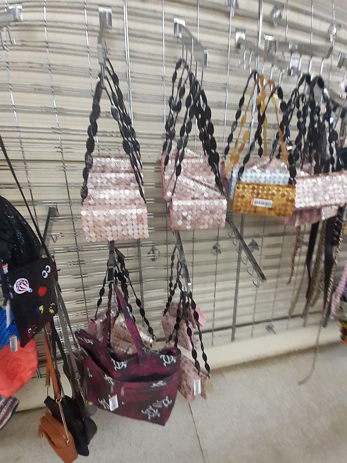 Handbag heaven! These sequined clutches and practical totes have stories to tell. Like dating, sometimes the best ones come with a little history.