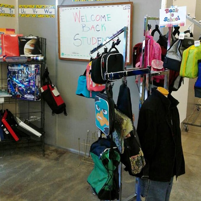 School supplies and backpacks ready to fuel another generation's educational adventures without breaking the bank.