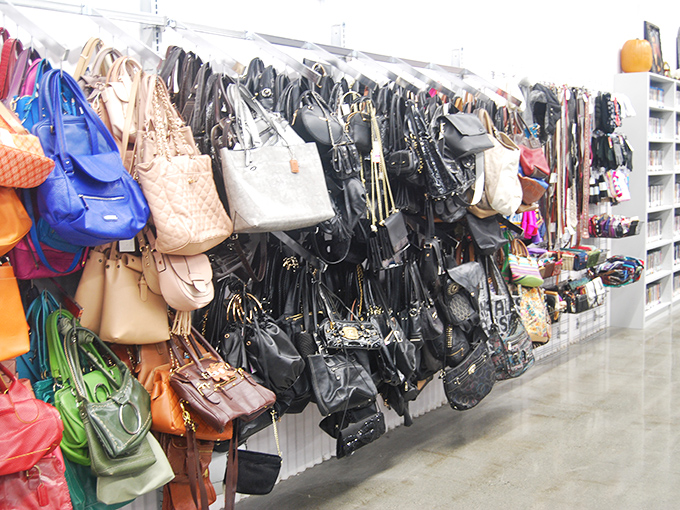 Handbag heaven for the fashion-forward bargain hunter. Designer labels hide among the racks, waiting for the eagle-eyed shopper who knows their Kate Spade from their knockoffs.