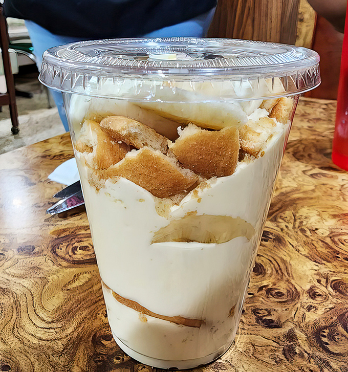 Banana pudding in a cup isn't just dessert, it's therapy. Layers of comfort that make you forget about everything else in life.