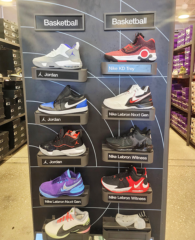 Basketball shoe heaven—where your feet can dream of dunking even if you haven't jumped higher than a curb since the '90s.