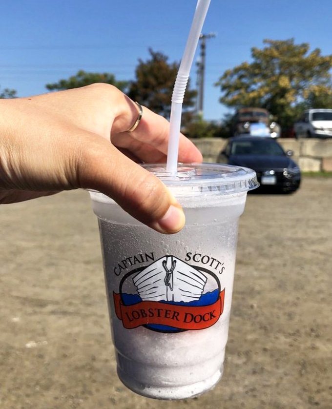 Their branded cup &ndash; proof you were there, containing a beverage that's the perfect sidekick to seafood's superhero status.