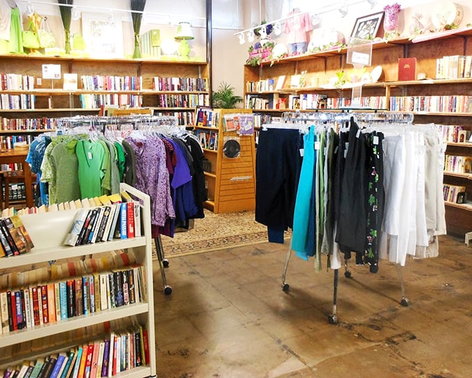 Books and blouses living in perfect harmony. The ultimate multitasking paradise where you can refresh both your mind and wardrobe in one stop.
