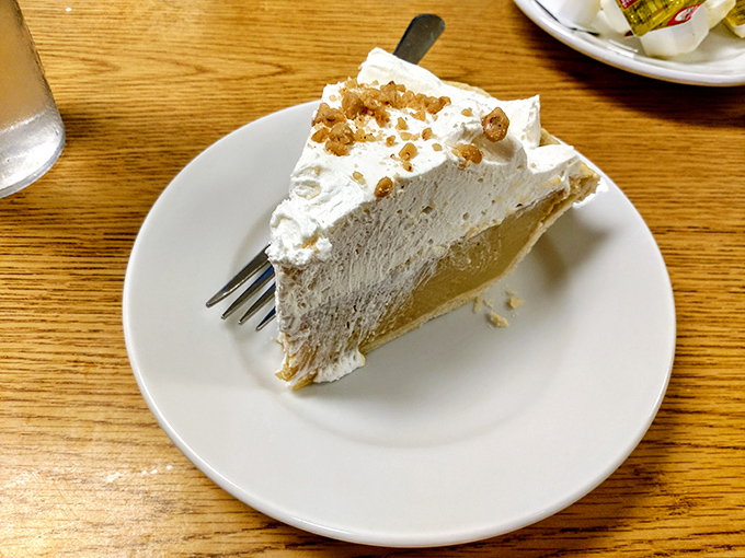 Butterscotch pie with a cloud of whipped cream&mdash;the dessert equivalent of finding money in an old jacket pocket.