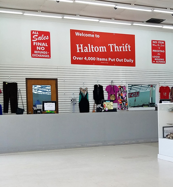 The checkout area&mdash;where dreams are tallied, bargains are bagged, and you realize you've somehow spent two hours in a parallel universe of possibilities.