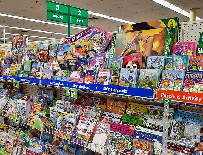 Literary adventures await young minds in the book section, where imagination costs less than a fancy coffee.