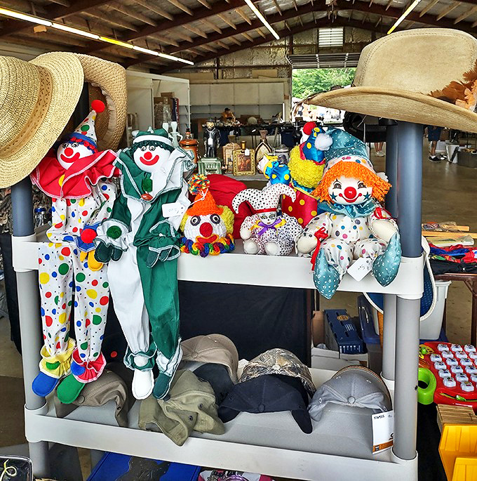 Childhood nostalgia in fabric form! These vintage clown dolls might trigger coulrophobia in some, but represent cherished memories for collectors of Americana.