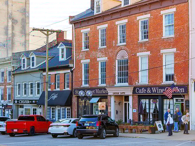 These historic storefronts have witnessed everything from horse-drawn carriages to hybrid cars, adapting gracefully to each new era.