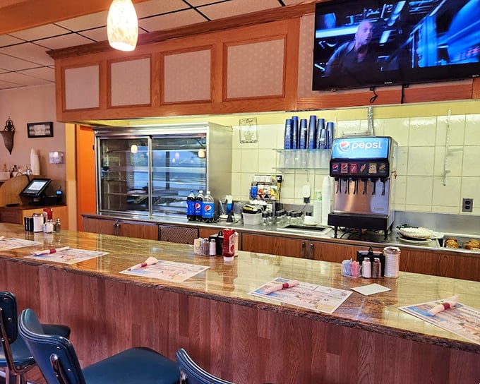 The counter &ndash; where solo diners find community and everyone gets a front-row seat to short-order choreography.