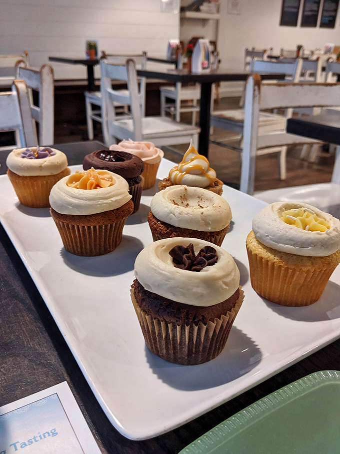 Cupcake artistry that makes you pause before devouring. Each swirl of frosting is like a tiny edible sculpture.