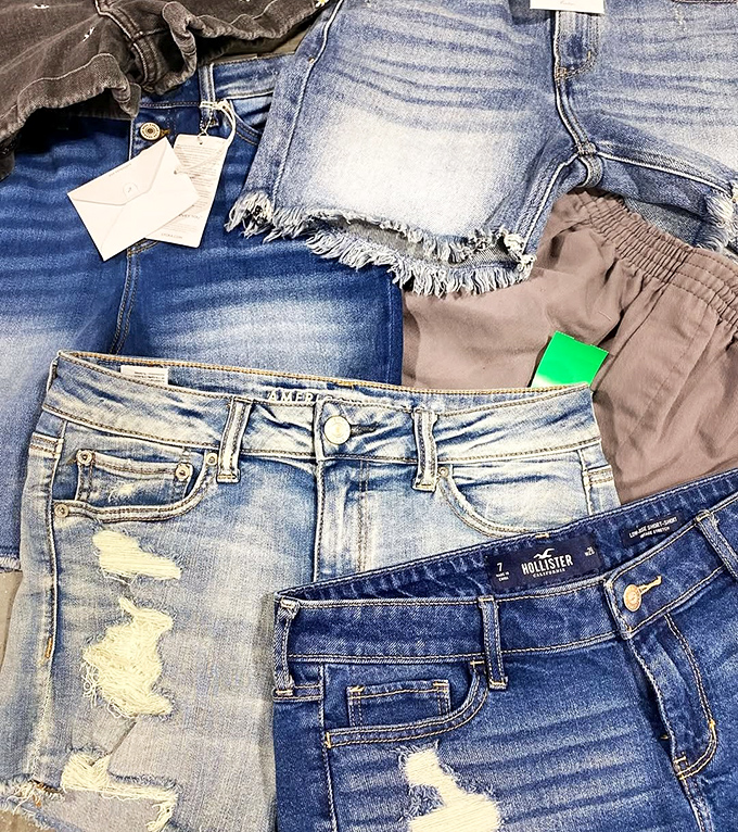 Denim heaven for the fashion-forward bargain hunter. These jeans have already done the hard work of breaking in&mdash;you just add the attitude.