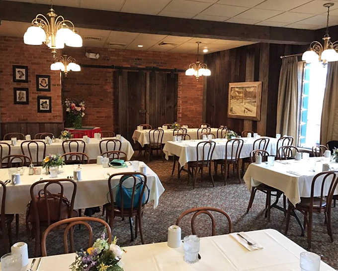 The dining room whispers of celebrations past and future. Those white tablecloths have witnessed countless birthdays, anniversaries, and "just because" dinners. 