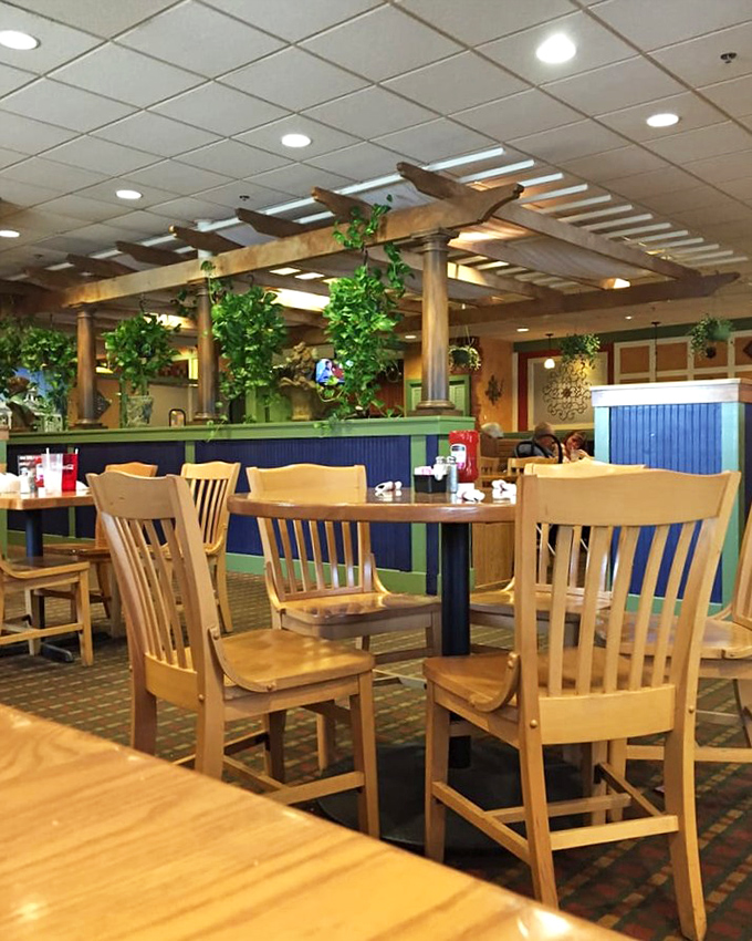 The dining room hums with conversation and contentment, where strangers become neighbors over coffee refills.