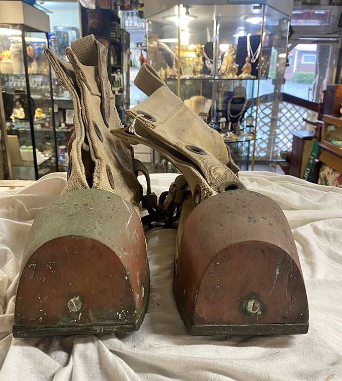 These vintage diving boots weren't made for walking&mdash;they were made for exploring Hawaiian reefs when Jacques Cousteau was still making waves.