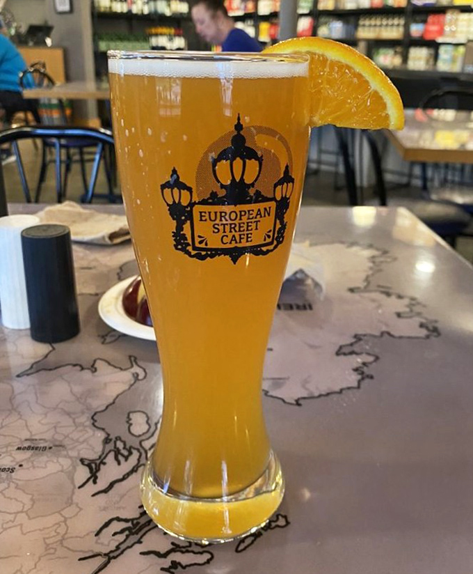 The beer selection here could double as a geography lesson, minus the boring parts and homework.