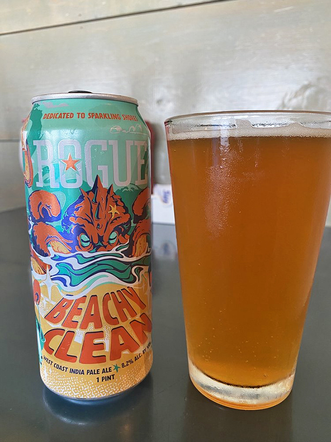 Nothing complements seafood quite like a local brew&mdash;this Rogue Beachy Clean IPA is practically Oregon in a glass.