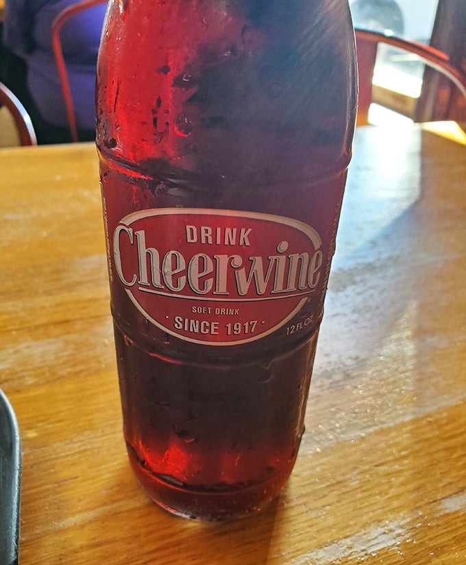 Cheerwine: the ruby-red nectar of the Carolina gods, providing the perfect sweet counterbalance to vinegar-laced barbecue since 1917.