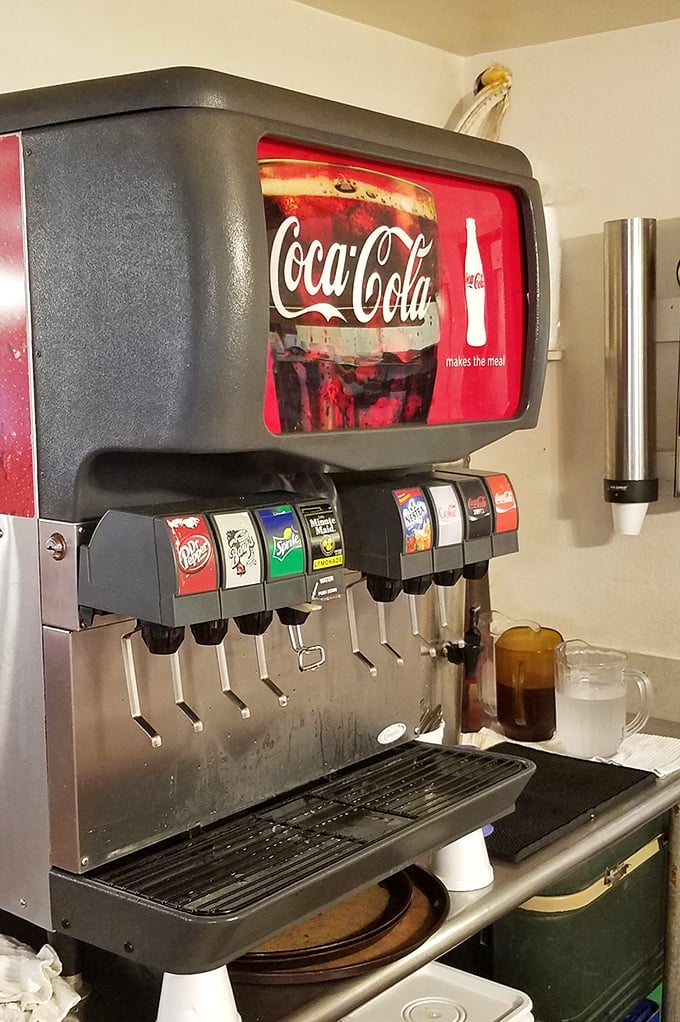 The soda fountain&mdash;where sweet tea flows like water and decisions between Dr Pepper and Coke can spark friendly Texas debates.