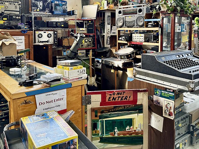 A time capsule of technological evolution&mdash;where obsolete gadgets find new purpose in the hands of creative thinkers.