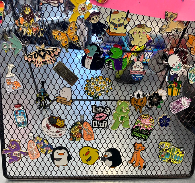 Enamel pin paradise! These tiny wearable art pieces let you broadcast your personality without saying a word &ndash; from ducks to dinosaurs.