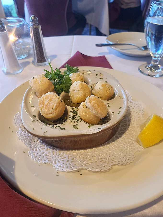 These escargot aren't just swimming in butter and herbs&mdash;they're taking the most delicious bath in Wisconsin outside of a cheese vat.