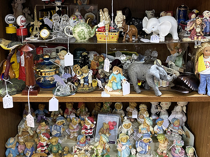A miniature menagerie frozen in time. One person's tchotchke collection is another's childhood memory waiting to be rediscovered.