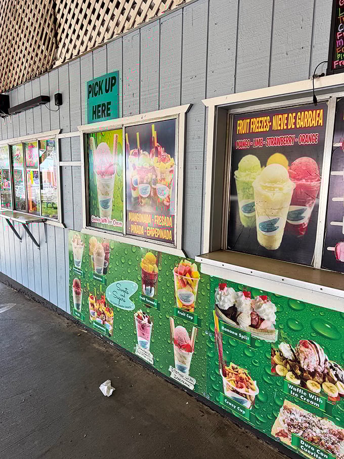 Frozen treats and fruit cups promise sweet relief when the California sun makes you reconsider all your life choices.