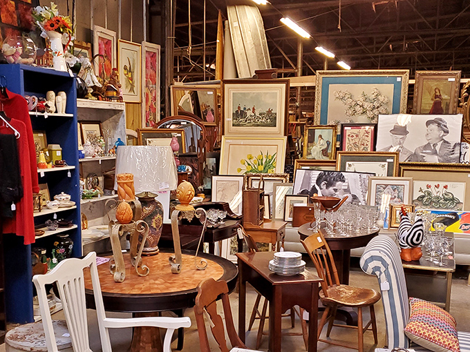 Wall-to-wall inspiration where every frame holds a different world. That floral watercolor would look perfect above the couch you haven't bought yet. 