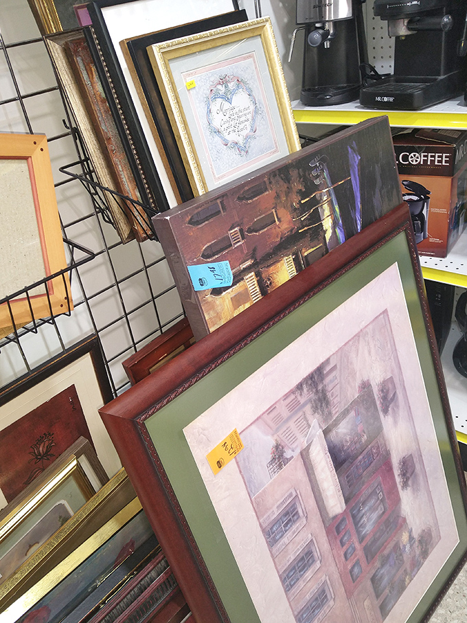 Wall art gallery or time machine? These framed pieces once decorated someone else's memories before waiting for yours.