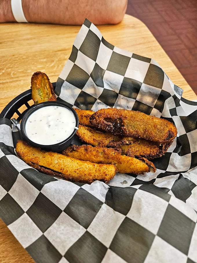 These fried pickles prove that sometimes the best ideas sound crazy until you taste them with ranch.