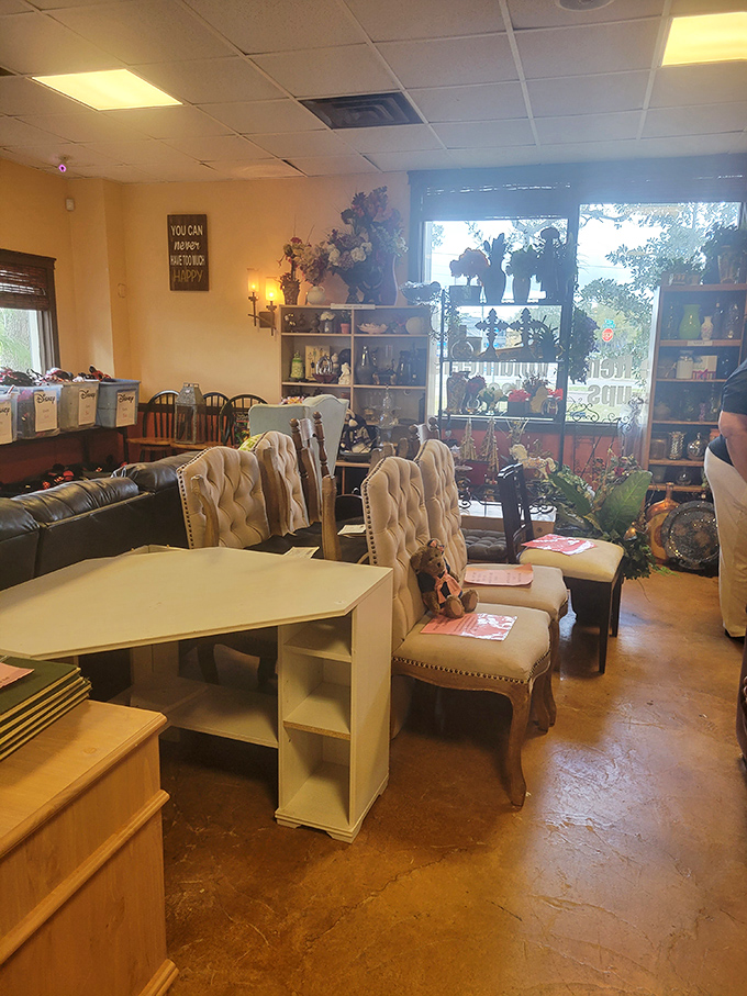 The furniture section transforms shopping from "just browsing" to "quick, measure the trunk of my car" in about three seconds flat.