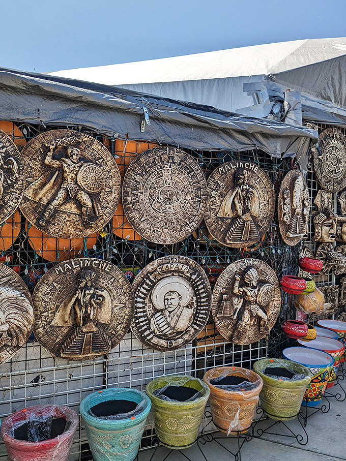 Ancient Aztec-inspired art meets modern garden decor. These stunning medallions transform ordinary patios into archaeological wonders.