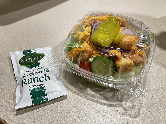 Even the garden salad gets the respect it deserves &ndash; crisp, colorful, and ready to provide the illusion of virtue before diving into those legendary wings.