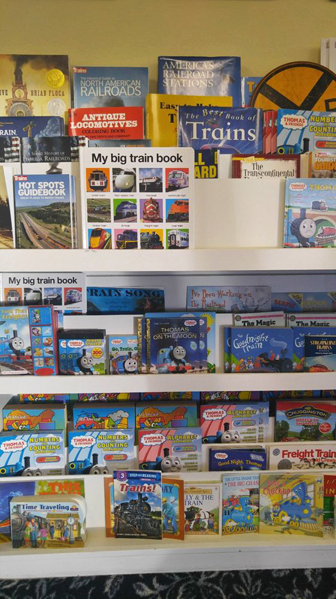 From Thomas the Tank Engine to serious railroad history, this gift shop caters to train enthusiasts of all ages. Your inner child is already reaching for the wallet. 