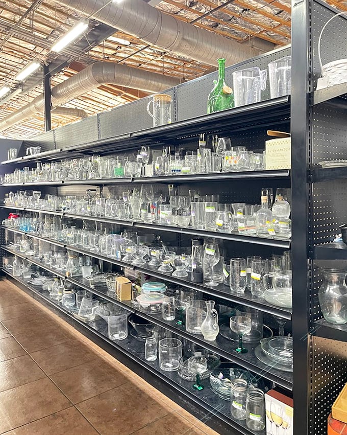 Crystal, glass, and possibilities for mismatched elegance. Your next dinner party's eclectic tablescape is waiting to be assembled, one unique piece at a time.