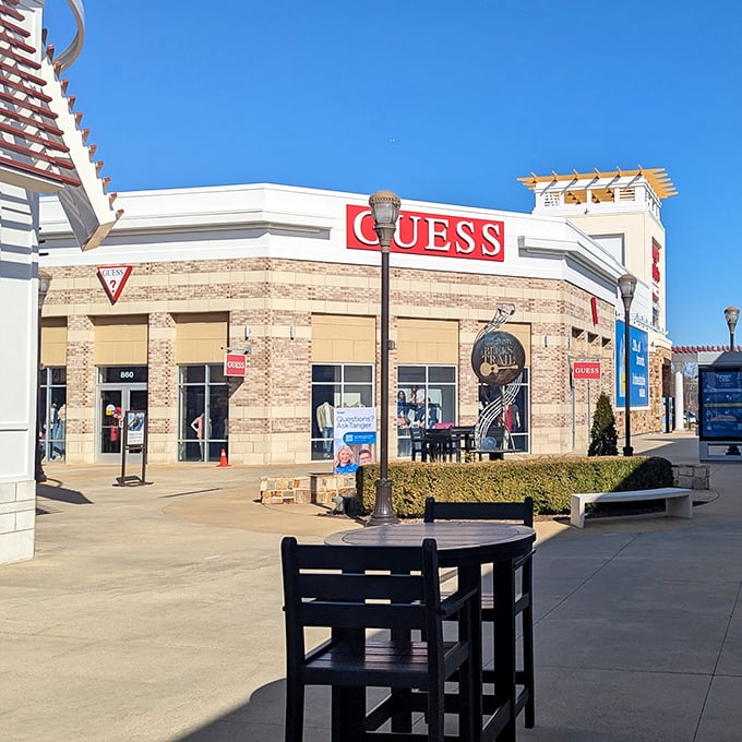 Guess brings its distinctive style to Southaven with a corner location that catches both sunlight and shopper attention.