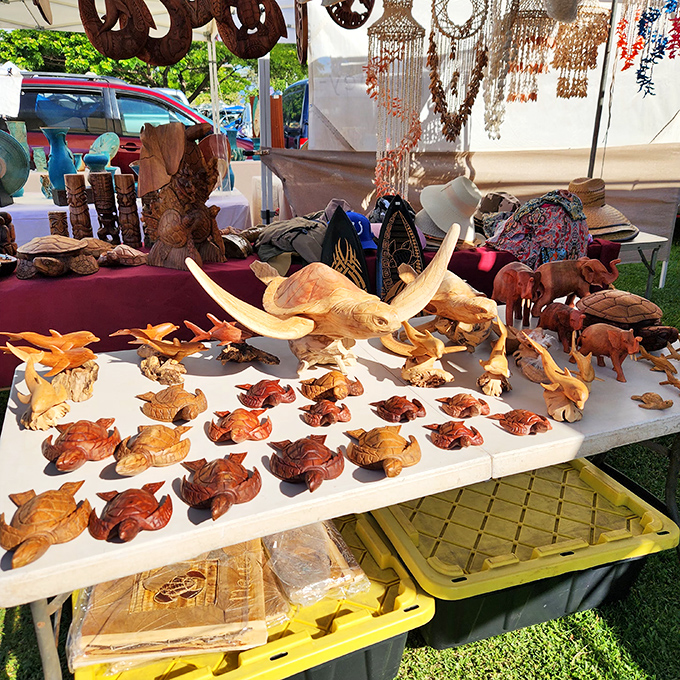 These wooden turtles and dolphins won't swim away&mdash;though your resolve not to buy one just might.