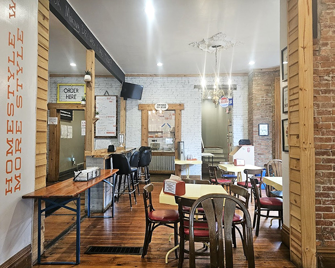 The dining room feels like barbecue's answer to Cheers—where everybody might not know your name, but they understand your passion for proper smoke.