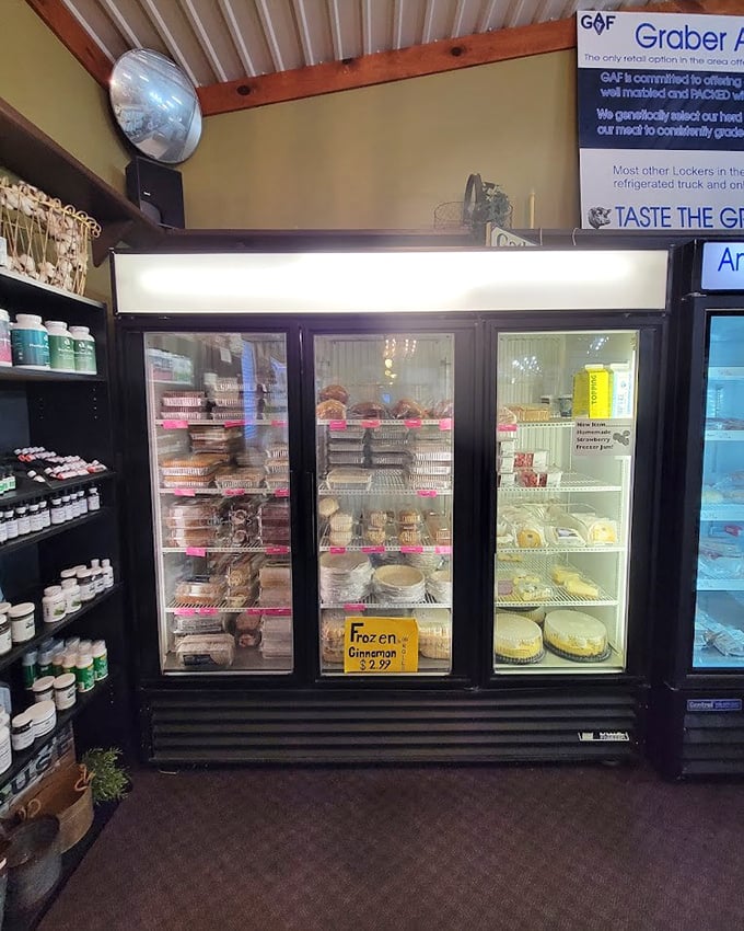 The refrigerated section holds enough comfort food to cure whatever ails you, proving that sometimes therapy comes in take-home containers.