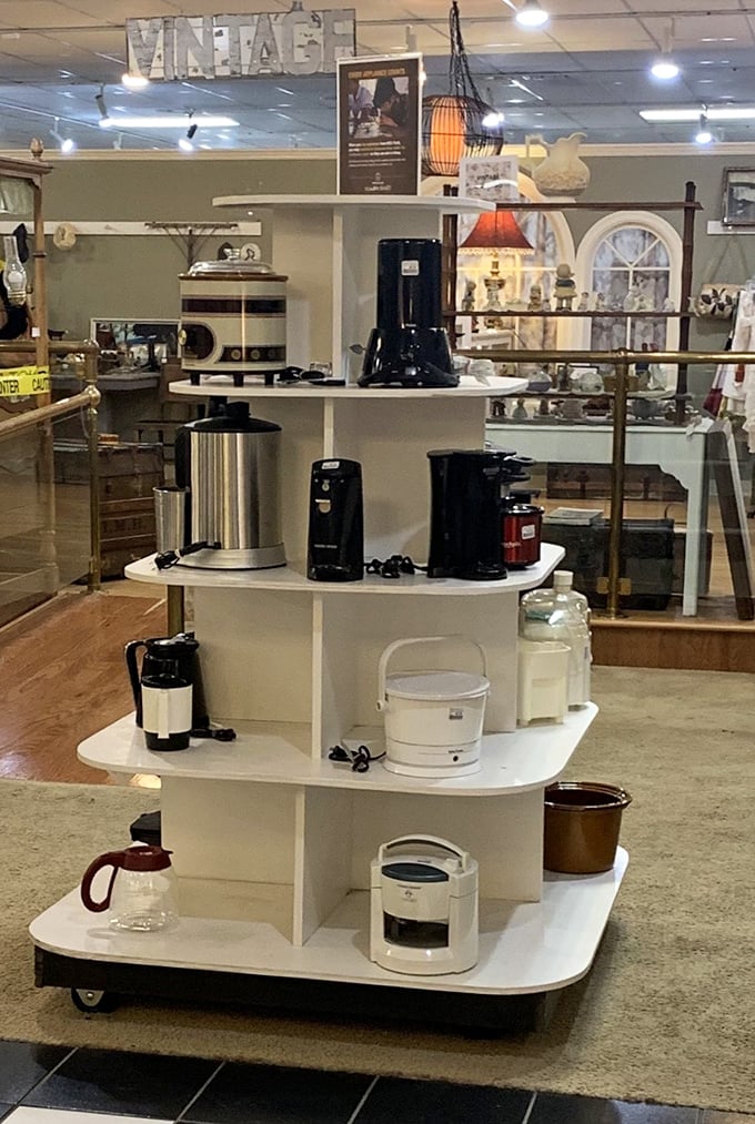 Coffee makers, blenders, and kitchen gadgets galore! The appliance section where yesterday's countertop must-haves await their culinary comeback.