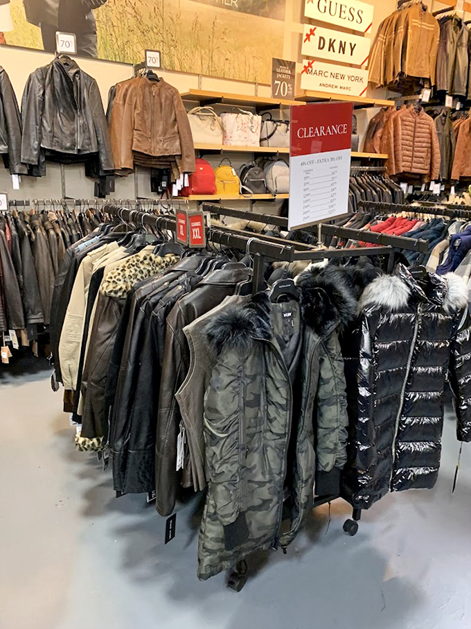 Leather jacket nirvana where you can channel your inner James Dean or find that perfect "I'm cool but approachable" weekend look.