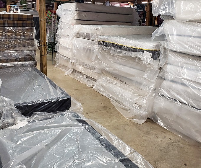 Mattress mountain! The land of nod awaits new dreamers. Sleep like royalty without paying the crown jewels.