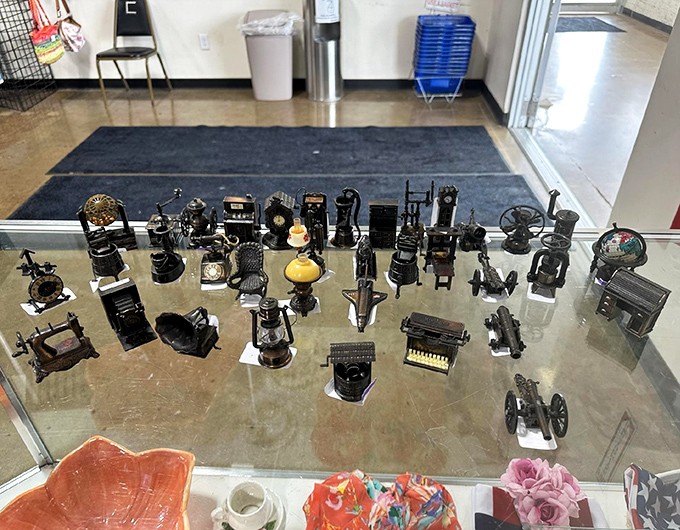 Miniature collectibles under glass&mdash;tiny time machines that transport you back to grandpa's den or that quirky museum you visited as a kid.