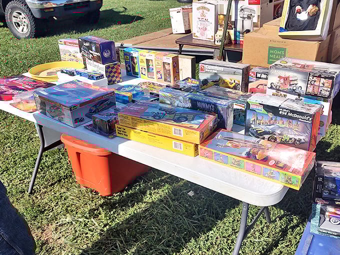 Model kits and vintage toys trigger flashbacks to Christmas mornings when batteries weren't included.